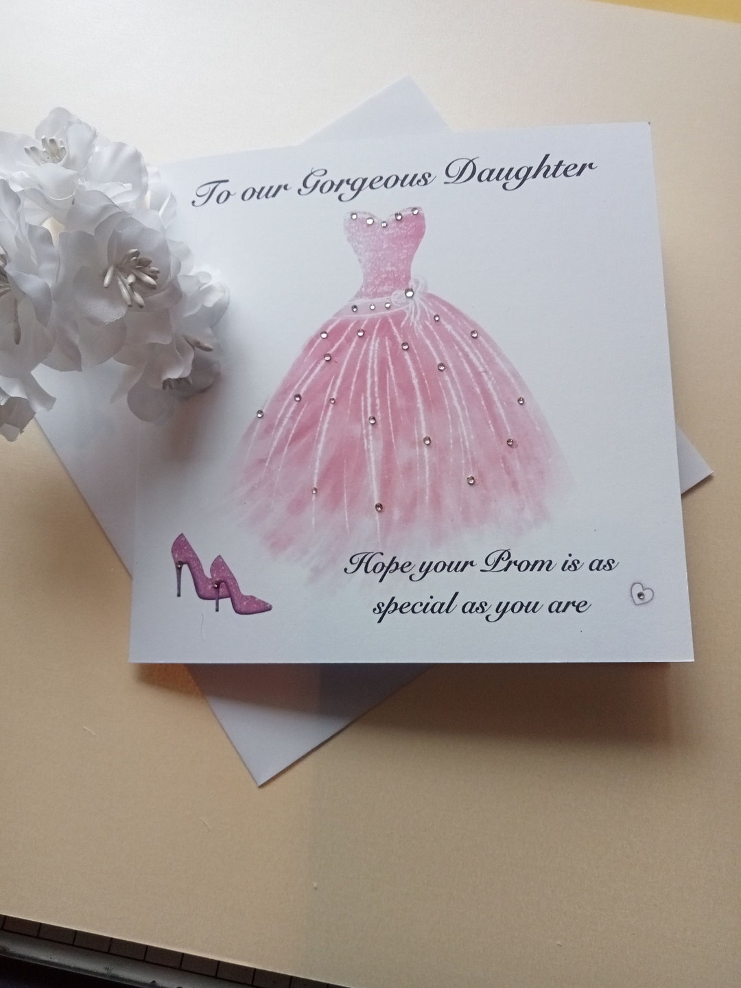Prom Night Card for Daughter, Sister, Granddaughter, Niece. Embellished ...
