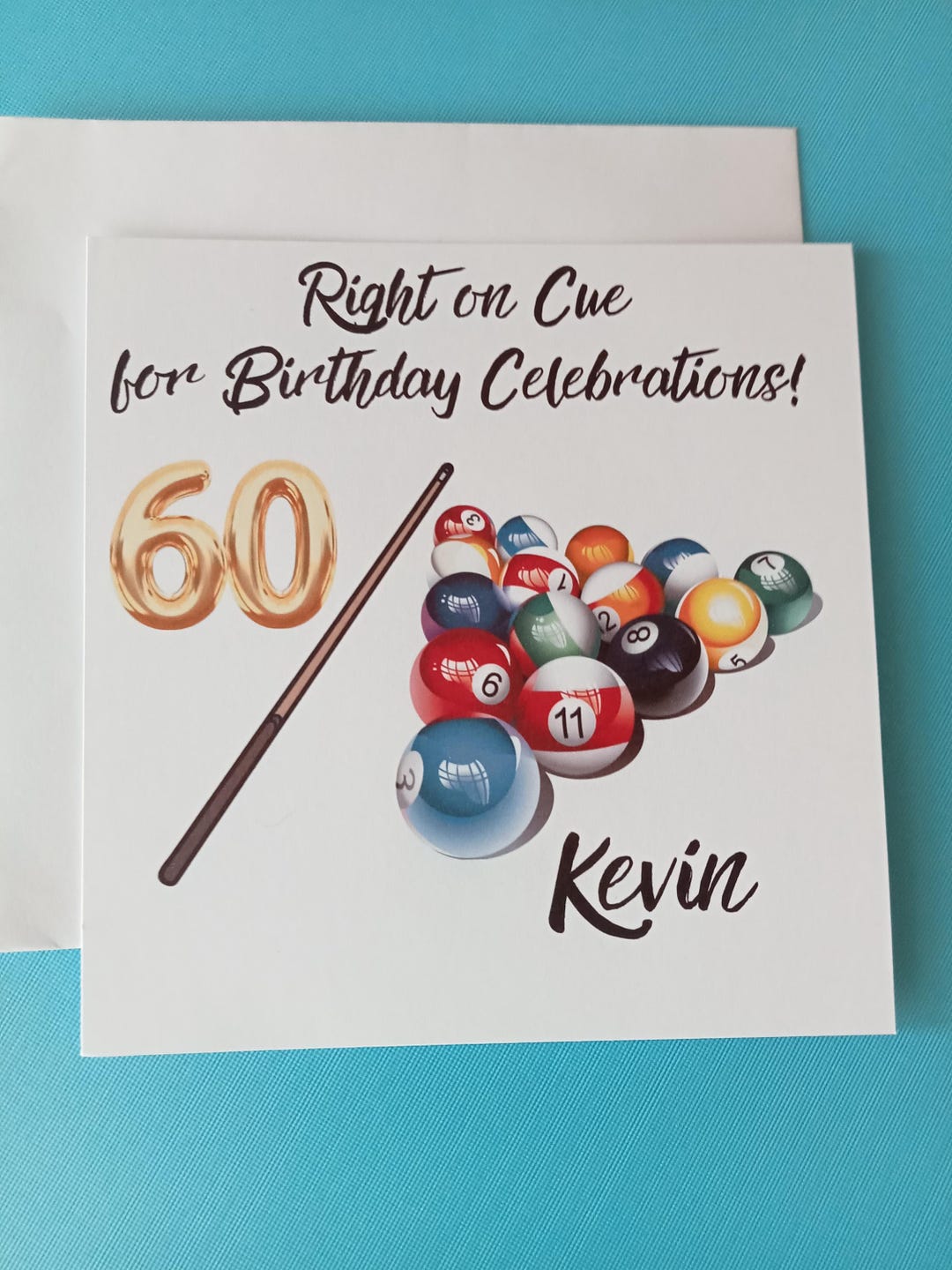 Birthday Card, Snooker Player, Pool Player. Husband, Son, Brother in ...