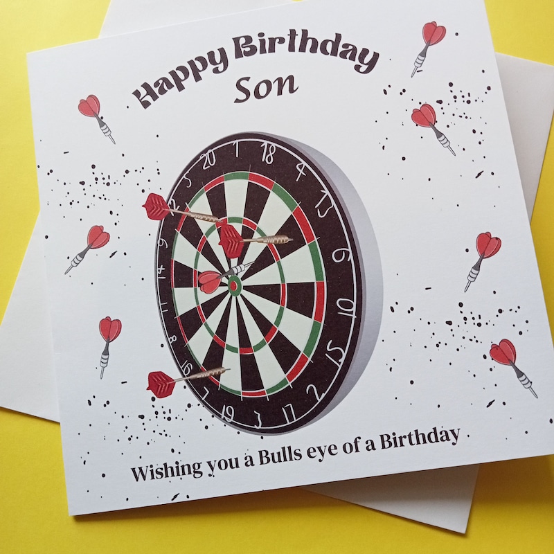 Happy Birthday Son Darts - Etsy UK