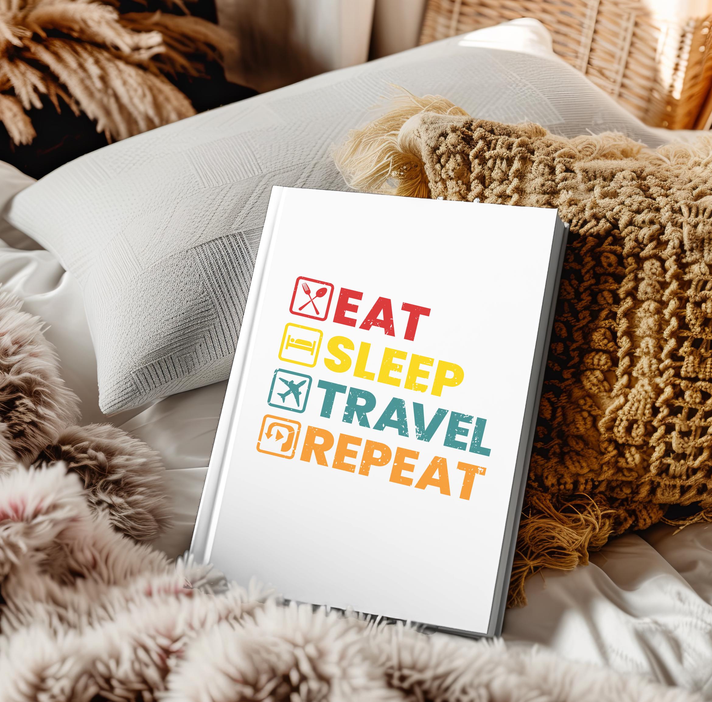 Eat Sleep Travel Repeat PNG Digital Download Travelful Gift Jet Setter ...