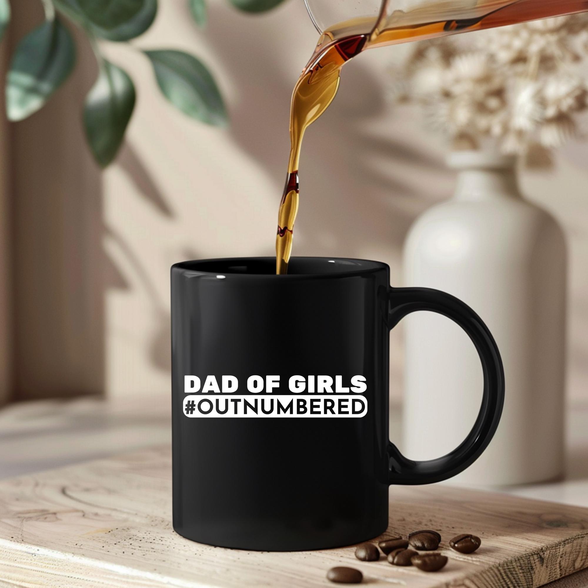 Dad of Girls Outnumbered PNG Funny Father's Day Digital Download SVG ...