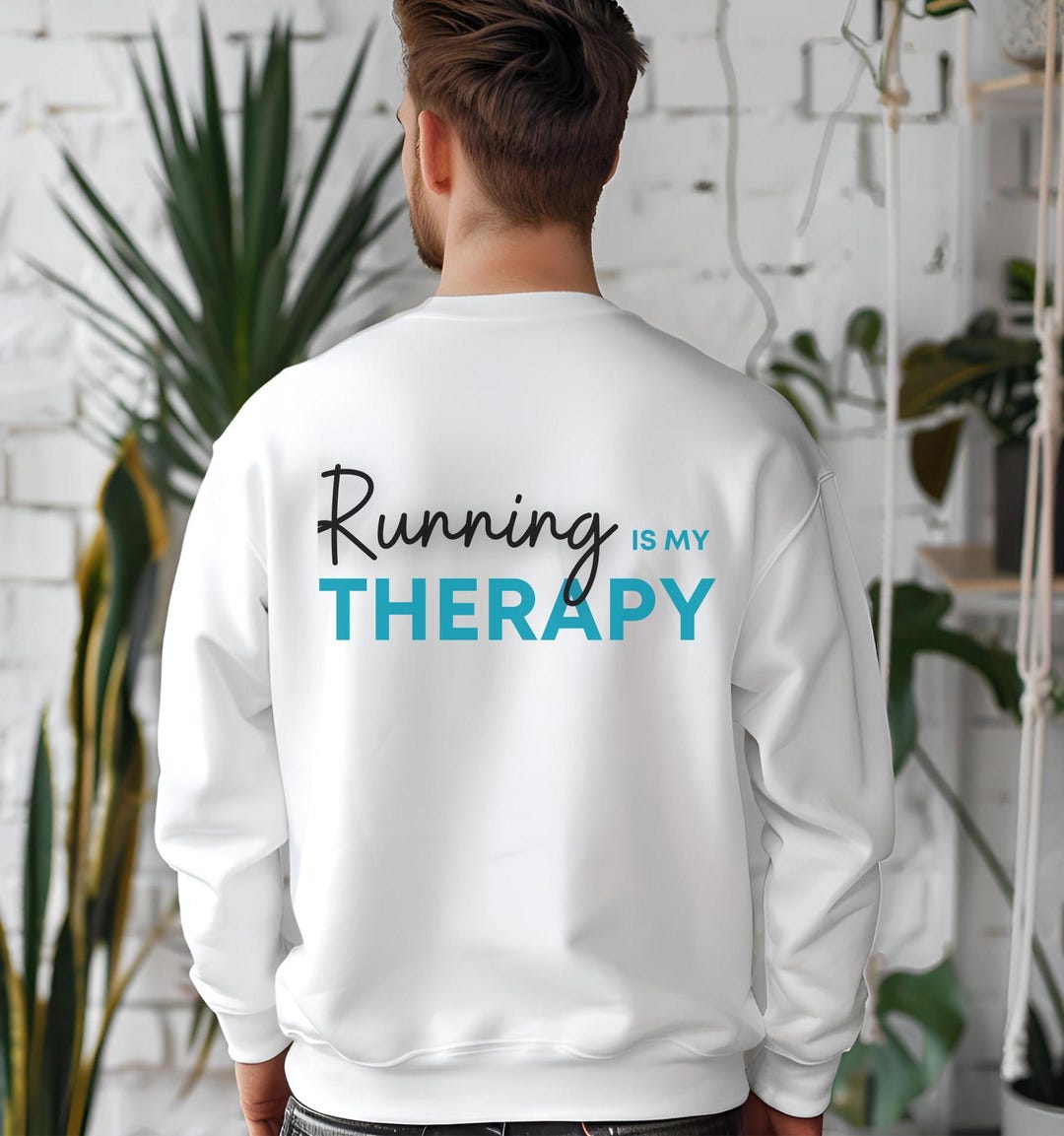 Running is My Therapy Digital PNG Design Fitness Quote Printable Runner ...