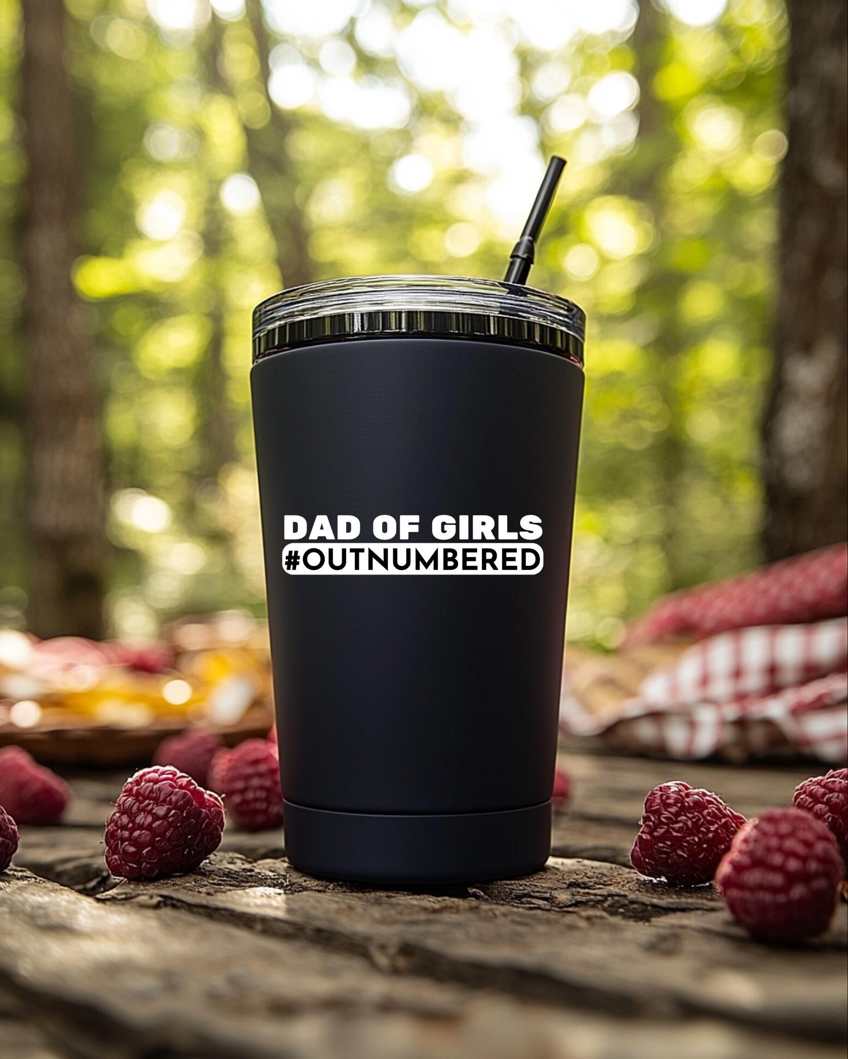 Dad of Girls Outnumbered PNG Funny Father's Day Digital Download SVG ...