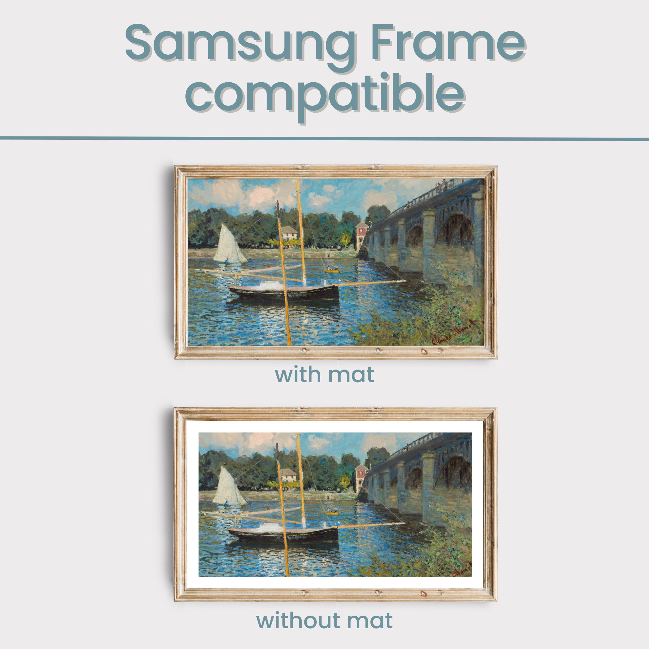 CLAUDE MONET Frame Tv Art Set of 24 High Resolution Digital Download ...