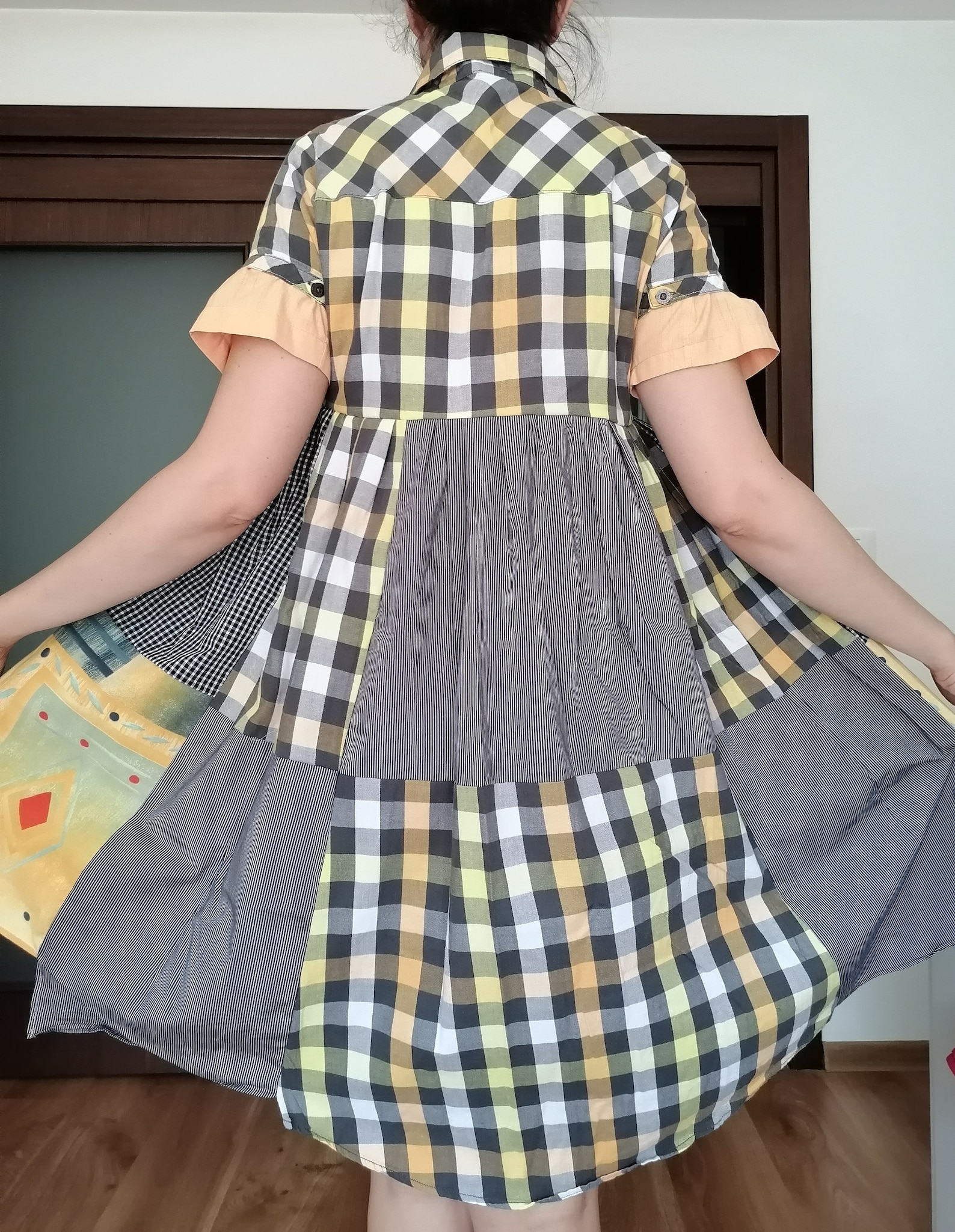 Patchwork Dress Farm Chic Boho Tunic, Upcycled Romantic Gipsy Vintage Tunic, Unique Gift for Her ...