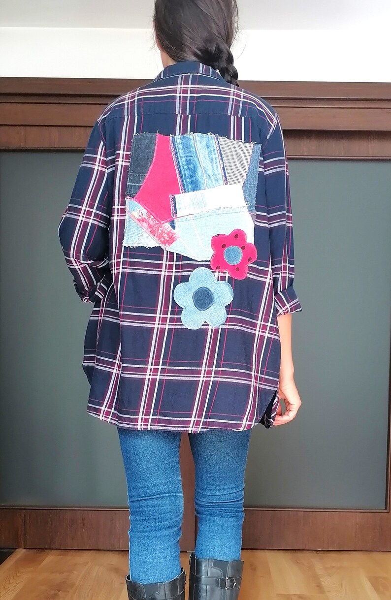 Upcycled Tunic With Farm Chic Aesthetic, Great for Casual Outfits ...