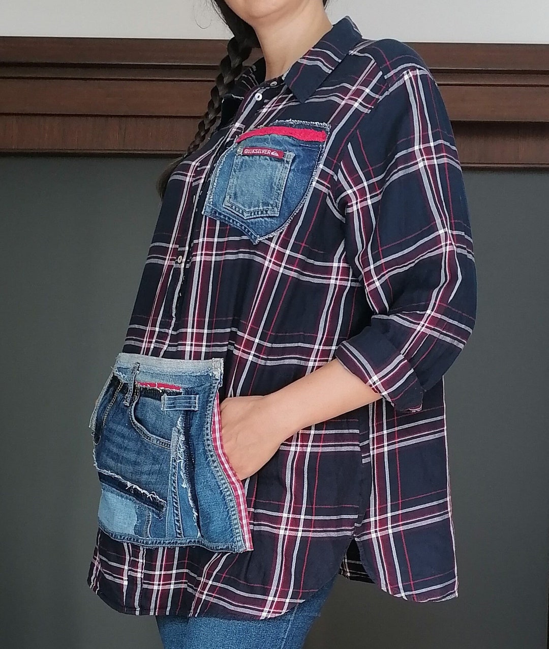 Upcycled Tunic With Farm Chic Aesthetic, Great for Casual Outfits ...