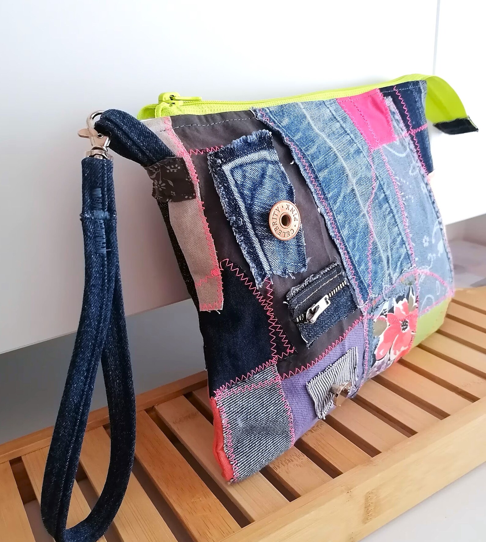 Patchwork Purse Clutch Handbag Tablet Case Boho Accessories Pouch Bag ...