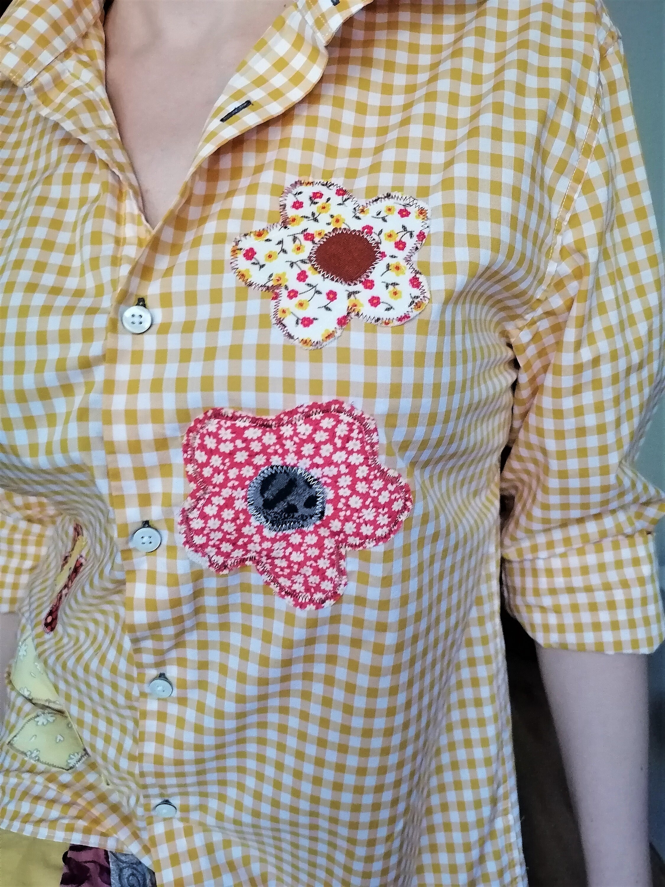 Tunic Gypsy Hippie Floral Top Applique Bohemian Chic Top - Etsy