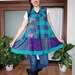 Upcycled Tunic, Shabby Chic Top ,funky Sleeveless Tunic, Crazy Top ...