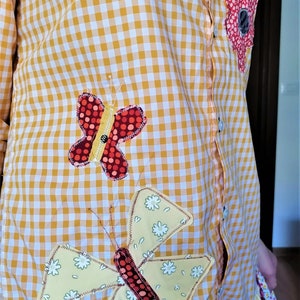 Tunic Gypsy Hippie Floral Top, Applique Bohemian Chic Top, Funky ...