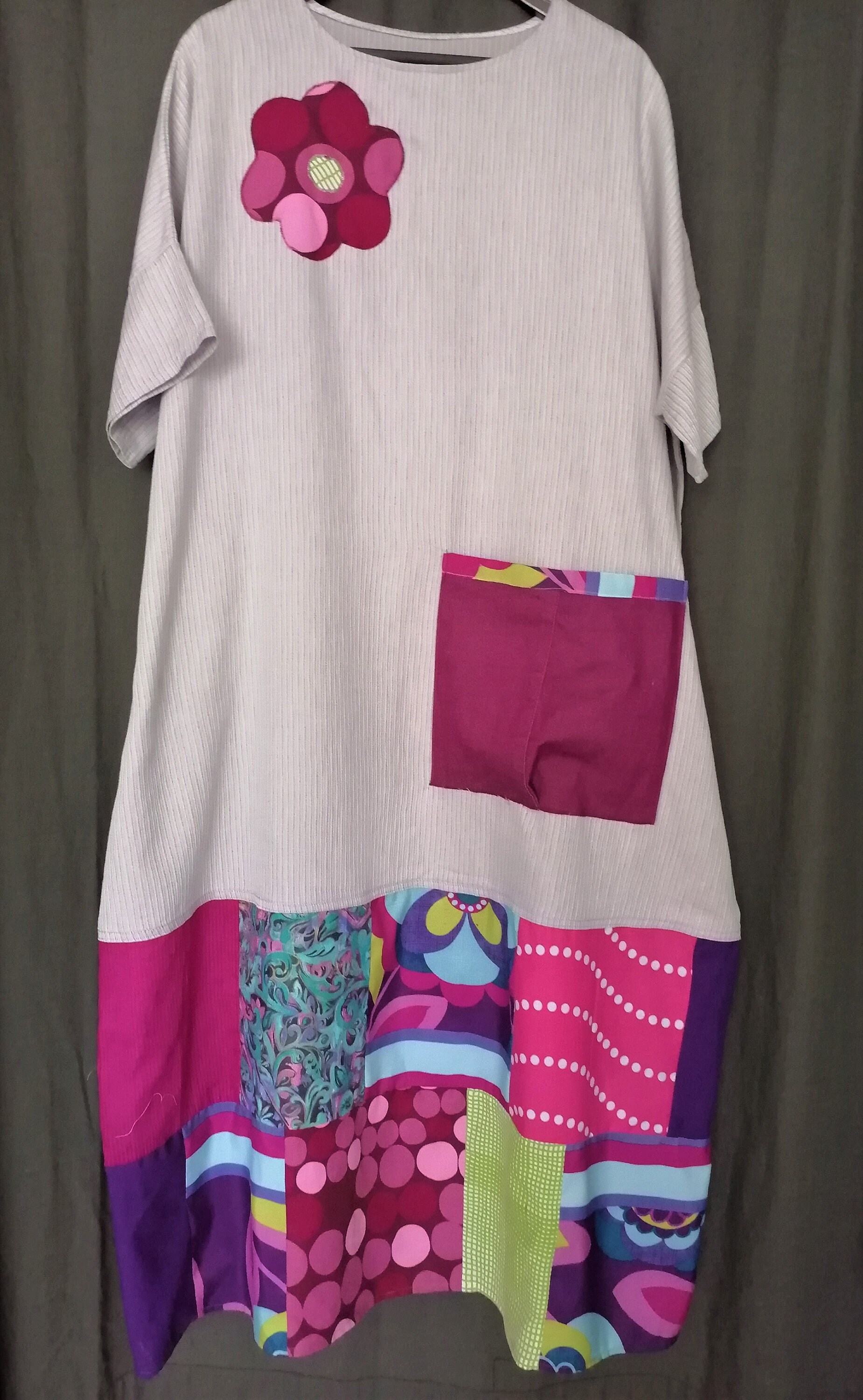 Romantic Dress Funky Vintage Patchwork Dress Destress - Etsy