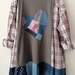 Oversize Funky Tshirt Tunic, Shabby Chic Top, Gift for Her, Patched ...