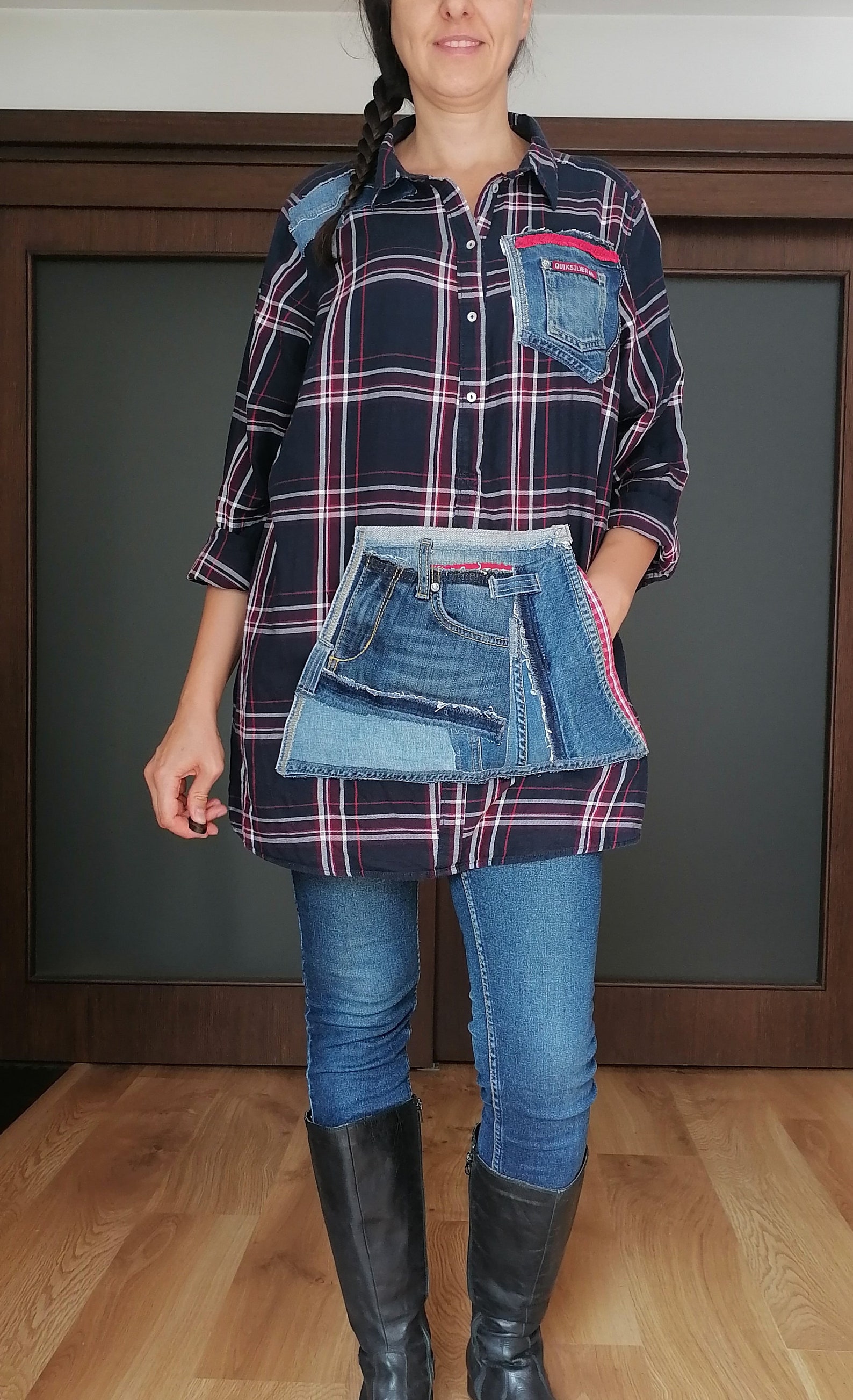 Upcycled Tunic With Farm Chic Aesthetic, Great for Casual Outfits ...