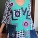 Upcycled Whimsy Boho Tunic, Oversize Shabby Chic Top ,crazy Funky ...