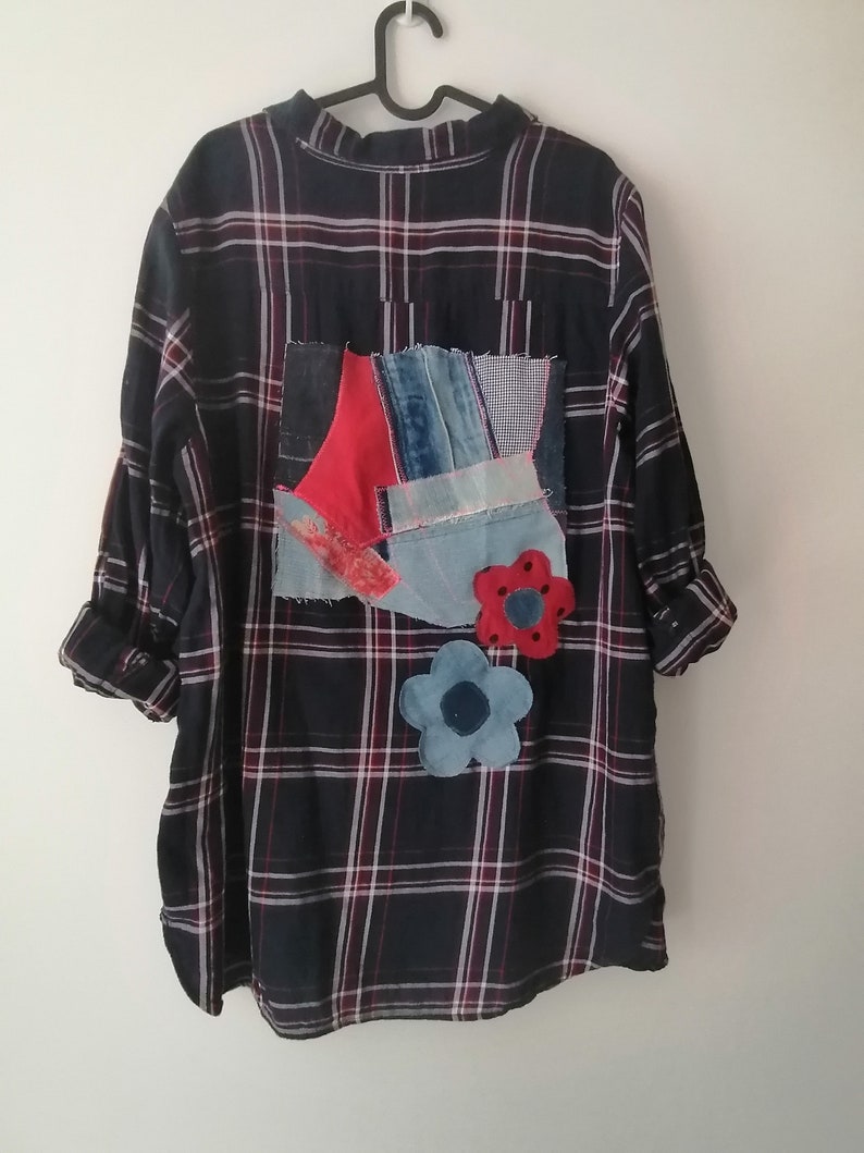 Upcycled Tunic With Farm Chic Aesthetic, Great for Casual Outfits ...