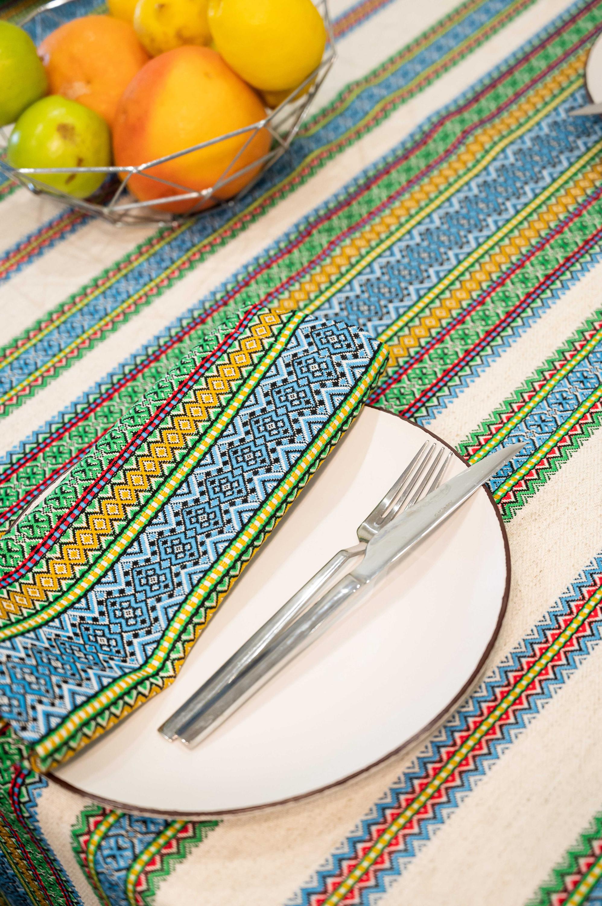 Embroidered Tablecloth, Machine Embroidery, 140×220 Cm – Ukrainian ...