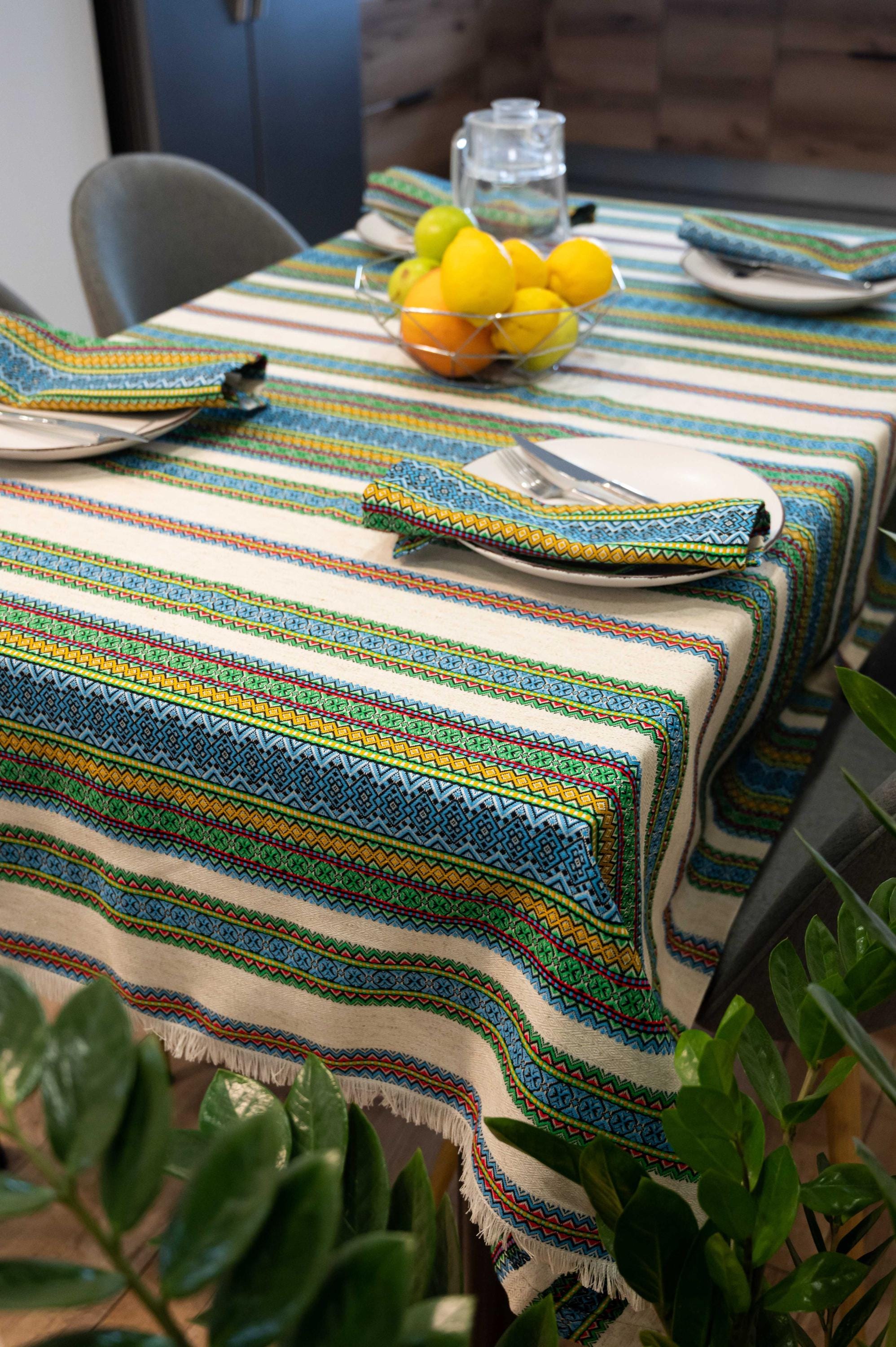 Embroidered Tablecloth, Machine Embroidery, 140×220 Cm – Ukrainian ...