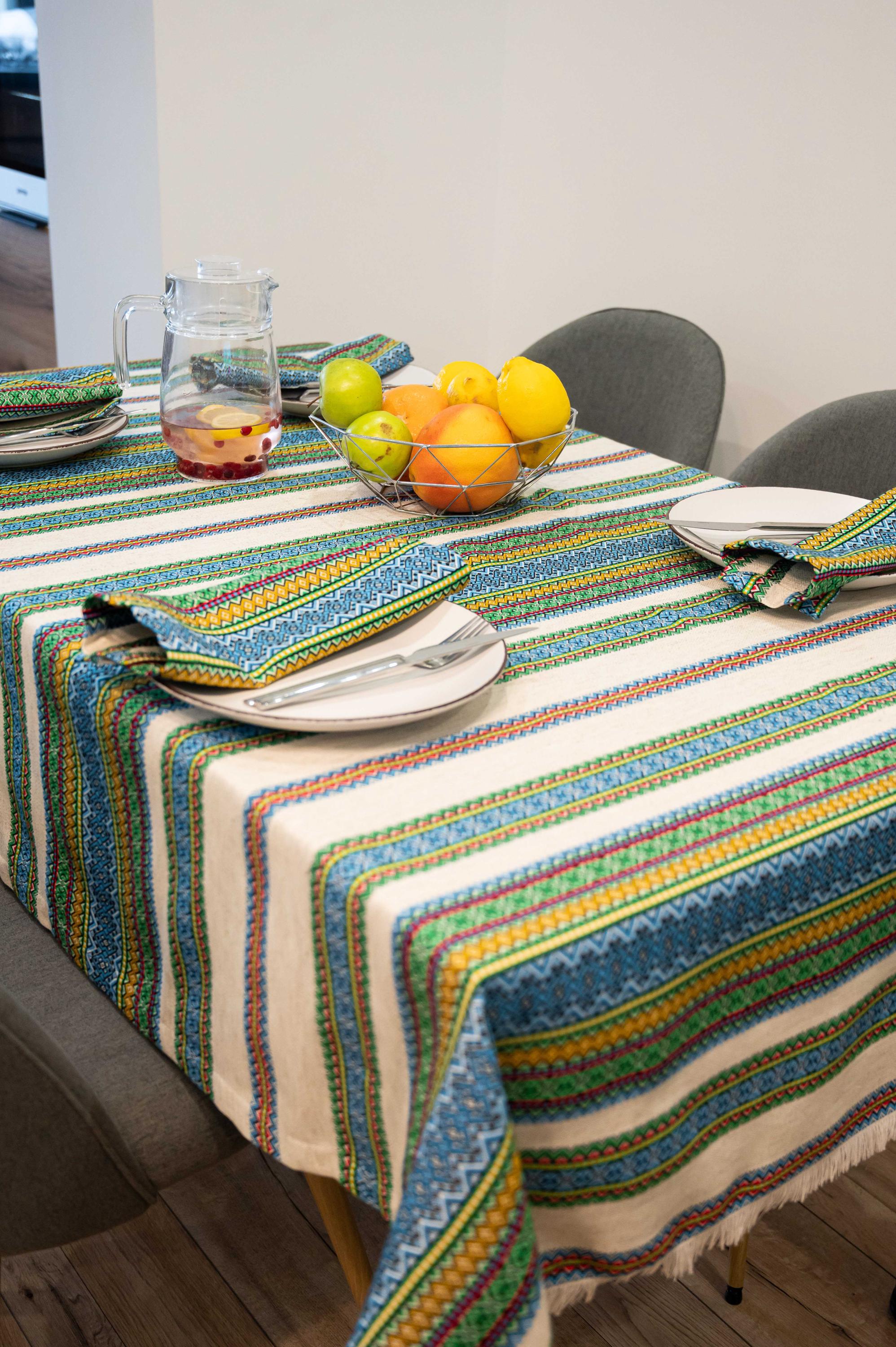Embroidered Tablecloth, Machine Embroidery, 140×220 Cm – Ukrainian ...