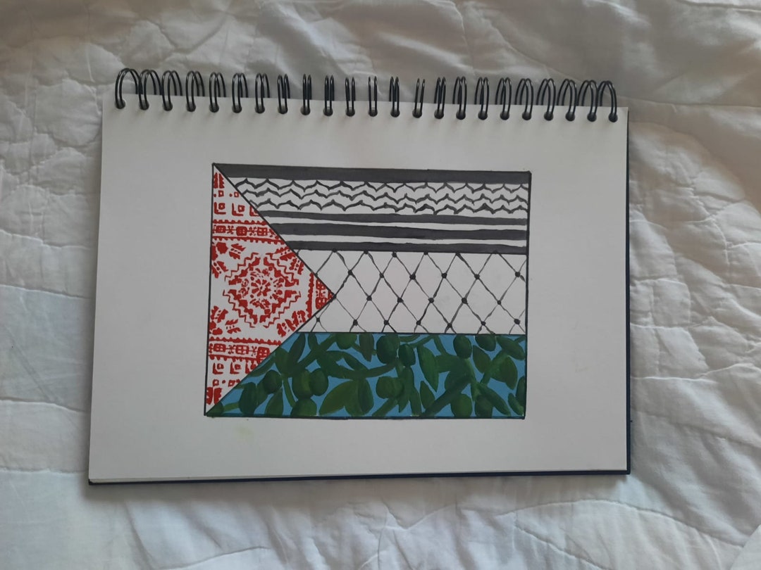 Palestinian Heritage: Artful Representation of the Flag - Etsy