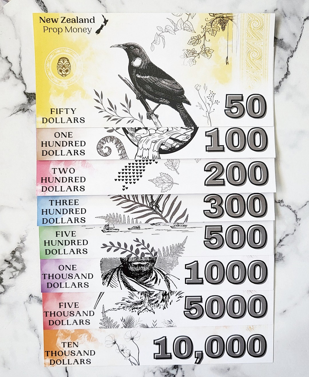Prop Note Full Set x8 - Etsy New Zealand
