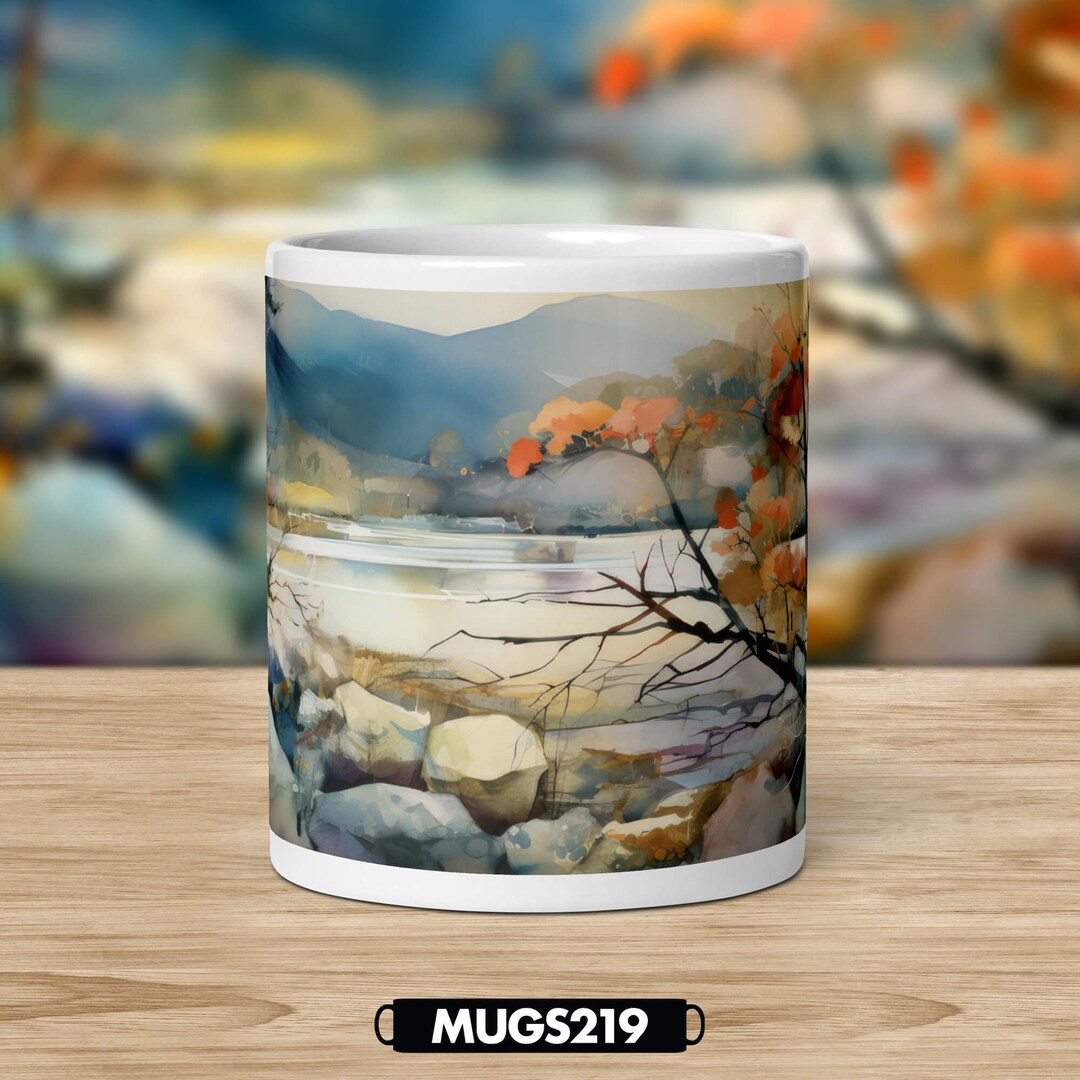 Landscape 28 in the Style of Shirley Trevena Mug - Etsy