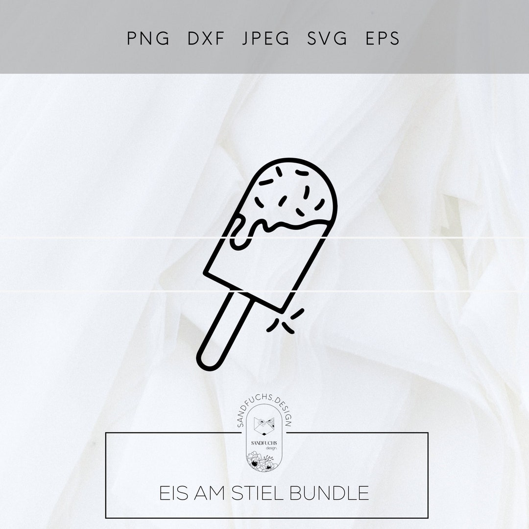 Eis am Stiel I Eis I Plotterdatei I SVG-Bundle I PNG I Cricut I Silhouette I Sommer I Urlaub I ...