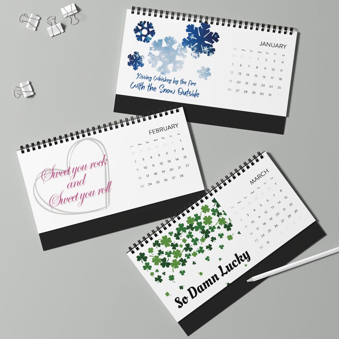 DMB Lyrics Desk Calendar 2025 Office Decor Dave Fan Gift - Etsy