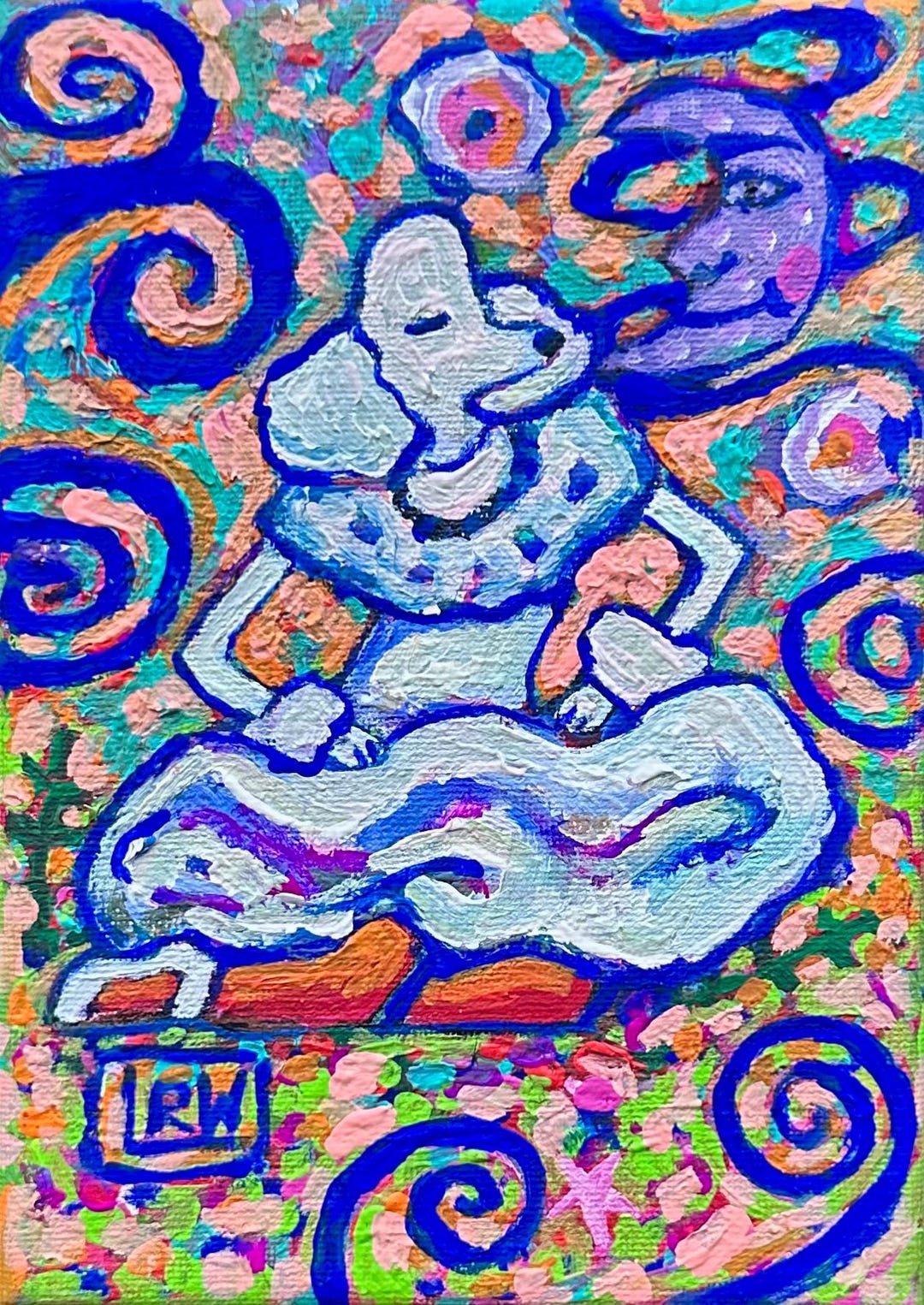 Nutcrackercore Decor Ballerina Dog Painting: Poodle Dancer, Matisse ...