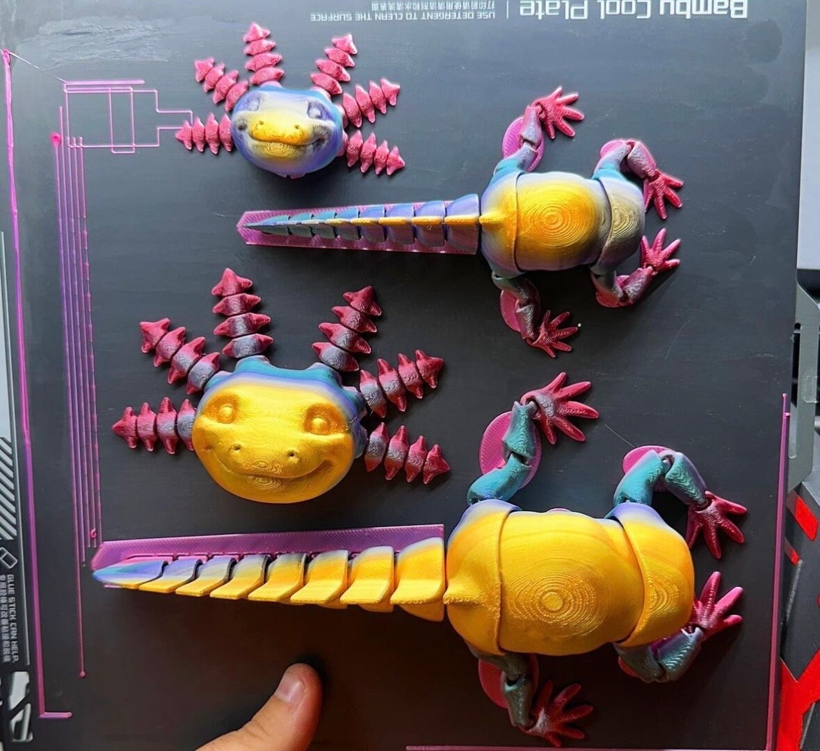 Articulating Fringed Axolotl - Etsy