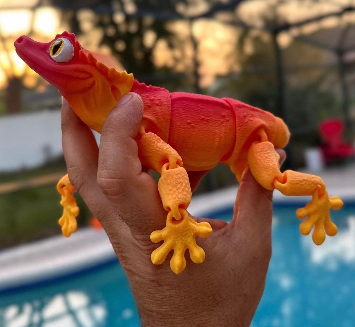Crested Gecko / 3D Printed Gecko - Etsy