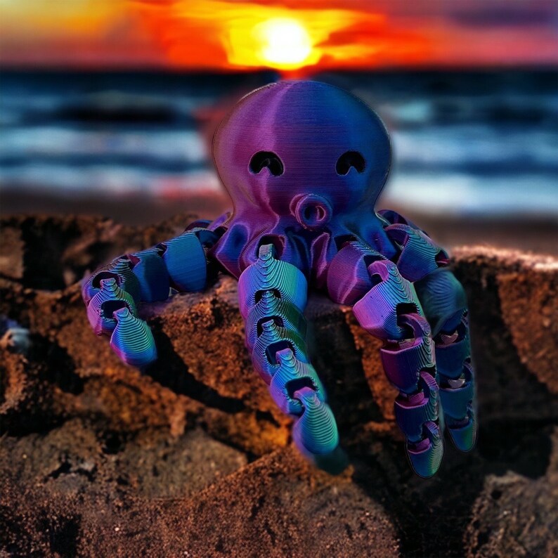 Articulating Octopus / 3D Printed Octopus - Etsy
