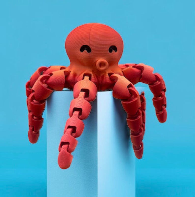 Articulating Octopus / 3D Printed Octopus - Etsy