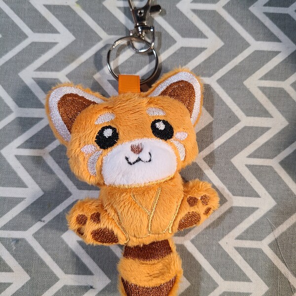 Red Panda Keychain - Etsy