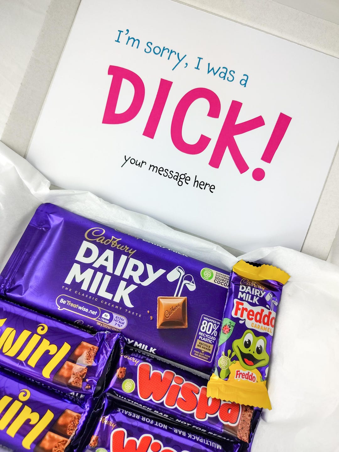 Personalized Cadbury Chocolate Apology Gift Box - Etsy