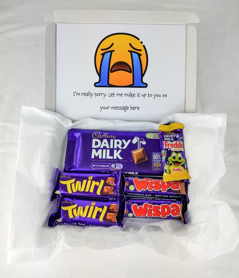 Personalized Cadbury Chocolate Apology Gift Box - Etsy