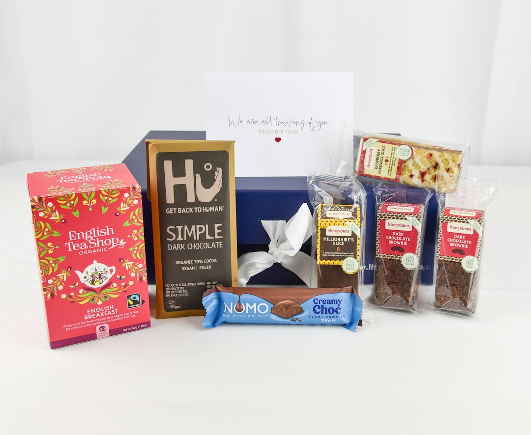 Vegan Afternoon Tea Bereavement Hamper for Coworker, Work Colleague ...