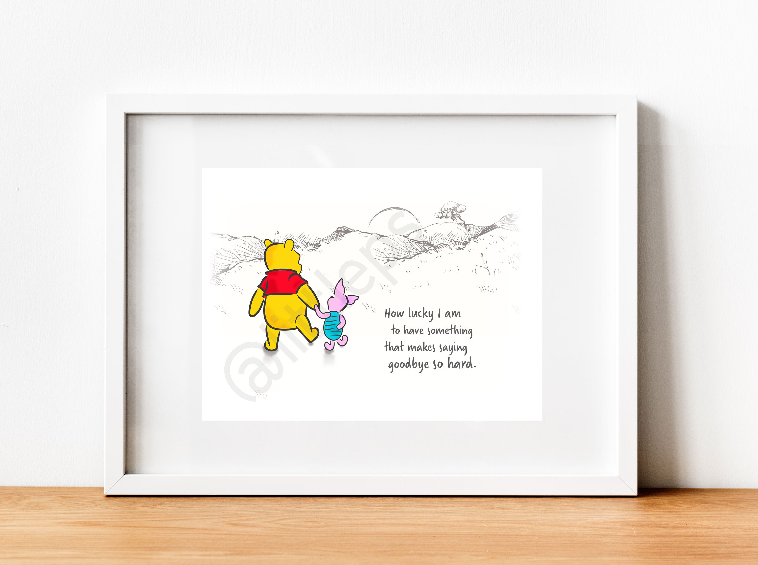 Unique Winnie the Pooh Quote Print | How Lucky I Am to Have Something ...