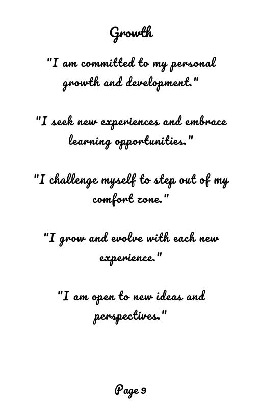Empower Your Mind: 50 Daily Affirmations for Personal Growth and Well ...