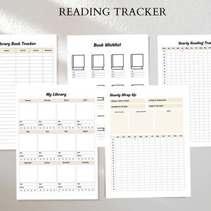 Printable Book Review, Reading Tracker, Reading Journal Digital Book ...