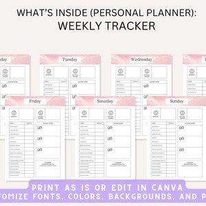 Editable Finance Planner Bundle, Budget Tracker, Savings Tracker, Bill ...