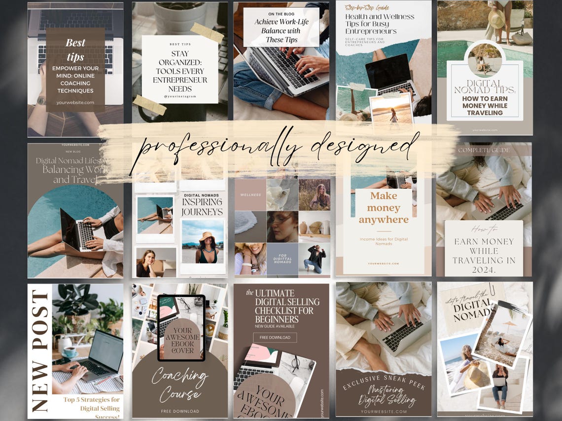 Editable Pinterest Pin Templates, Pinterest Templates, Pinterest ...
