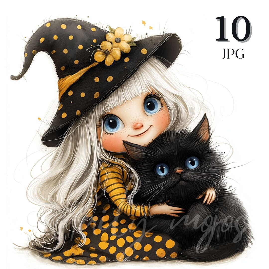 Quirky Cute Halloween Gnome Clipart Bundle, Whimsical Autumn Digital ...
