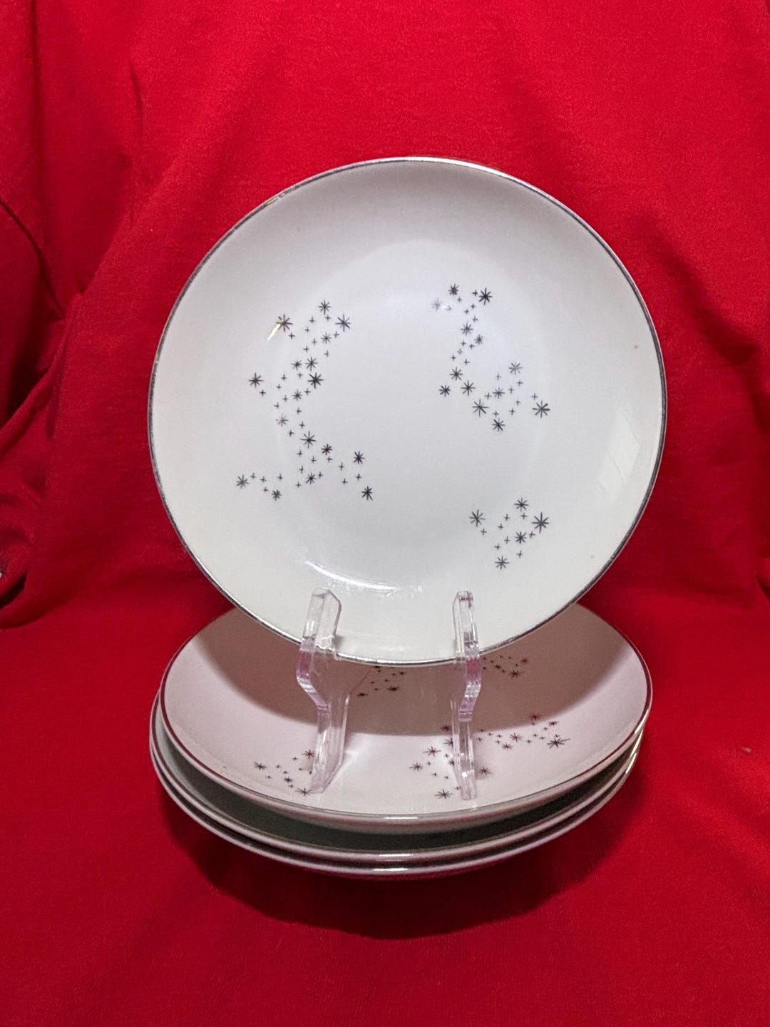 Soup Bowls - Fukagawa Arita Hand Painted China Star Dust Pattern 724 - Etsy