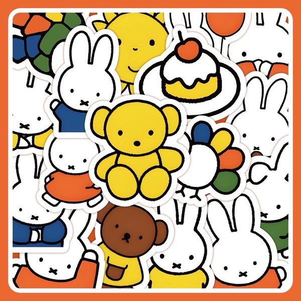 Vinyl Miffy Stickers - Etsy