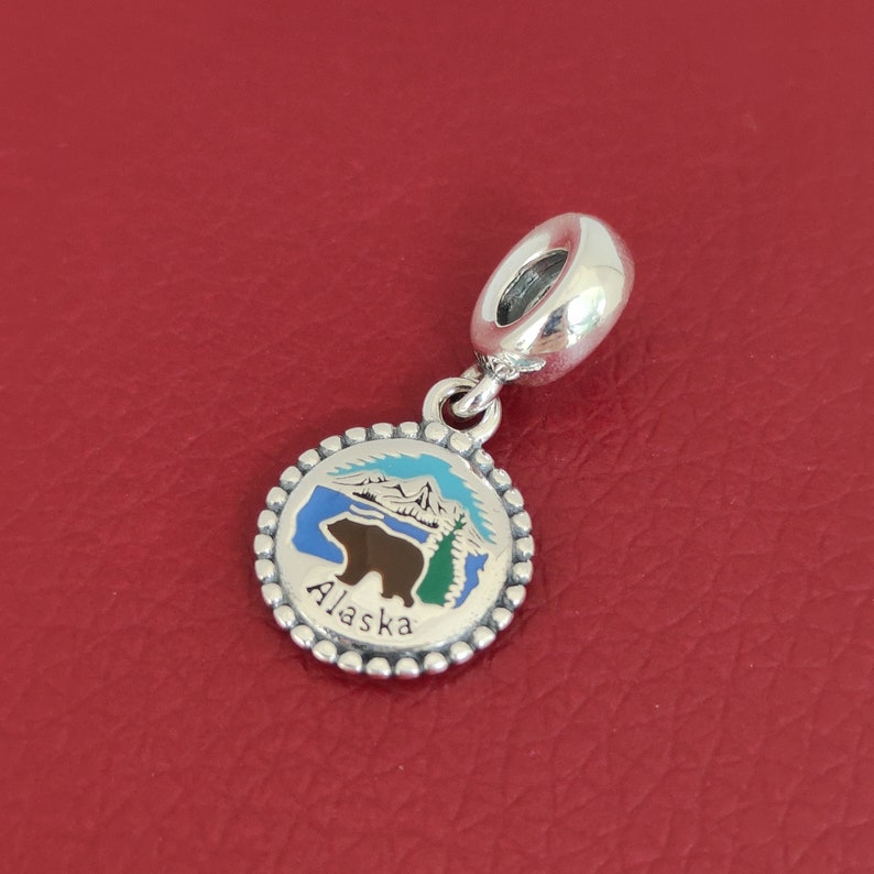 Pandora Rare Alaska Hunting Brown Bear Exclusive Dangle Charm Travel ...