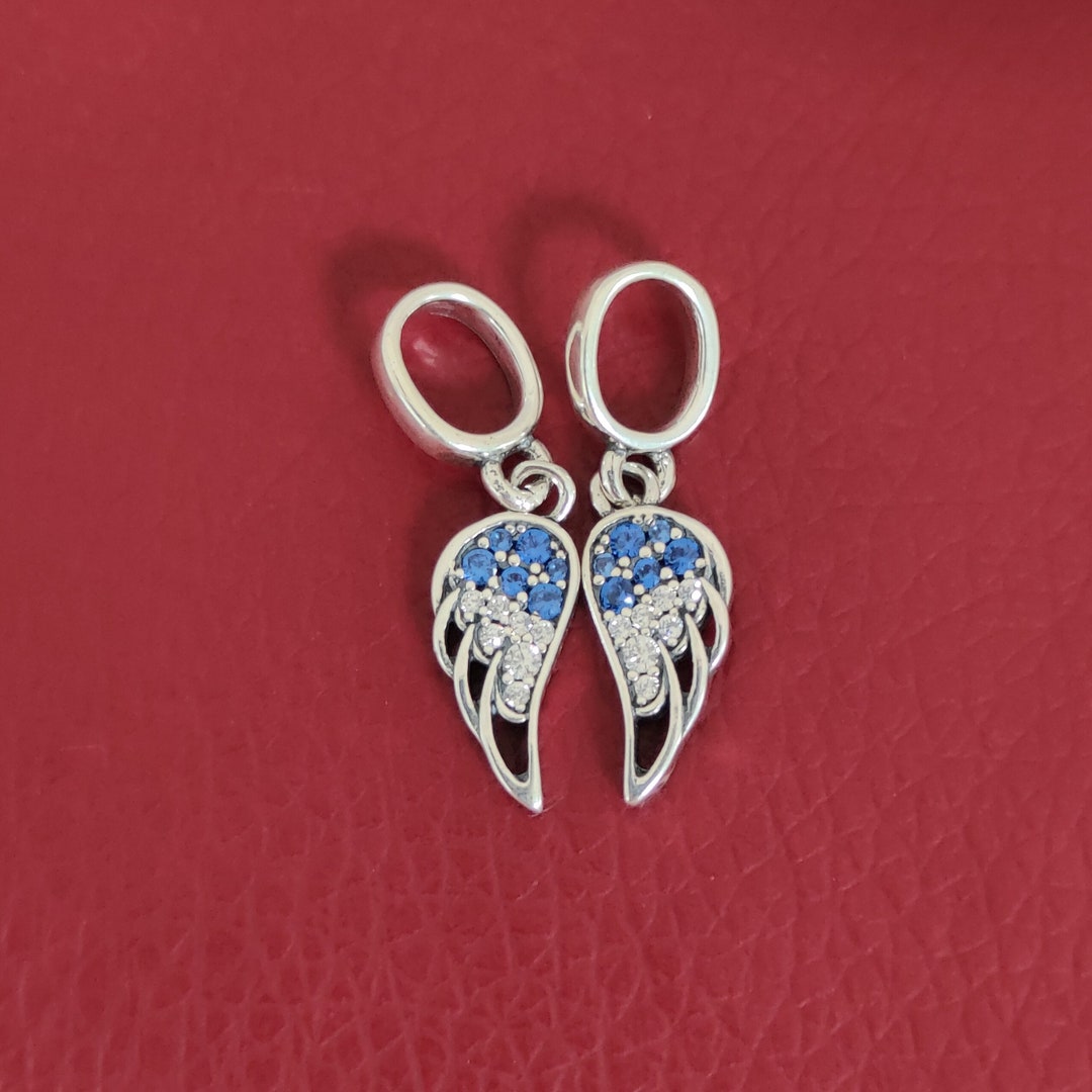 Pandora Sparkling Splitable Angel Wings Dangle Charm Pendant - Etsy