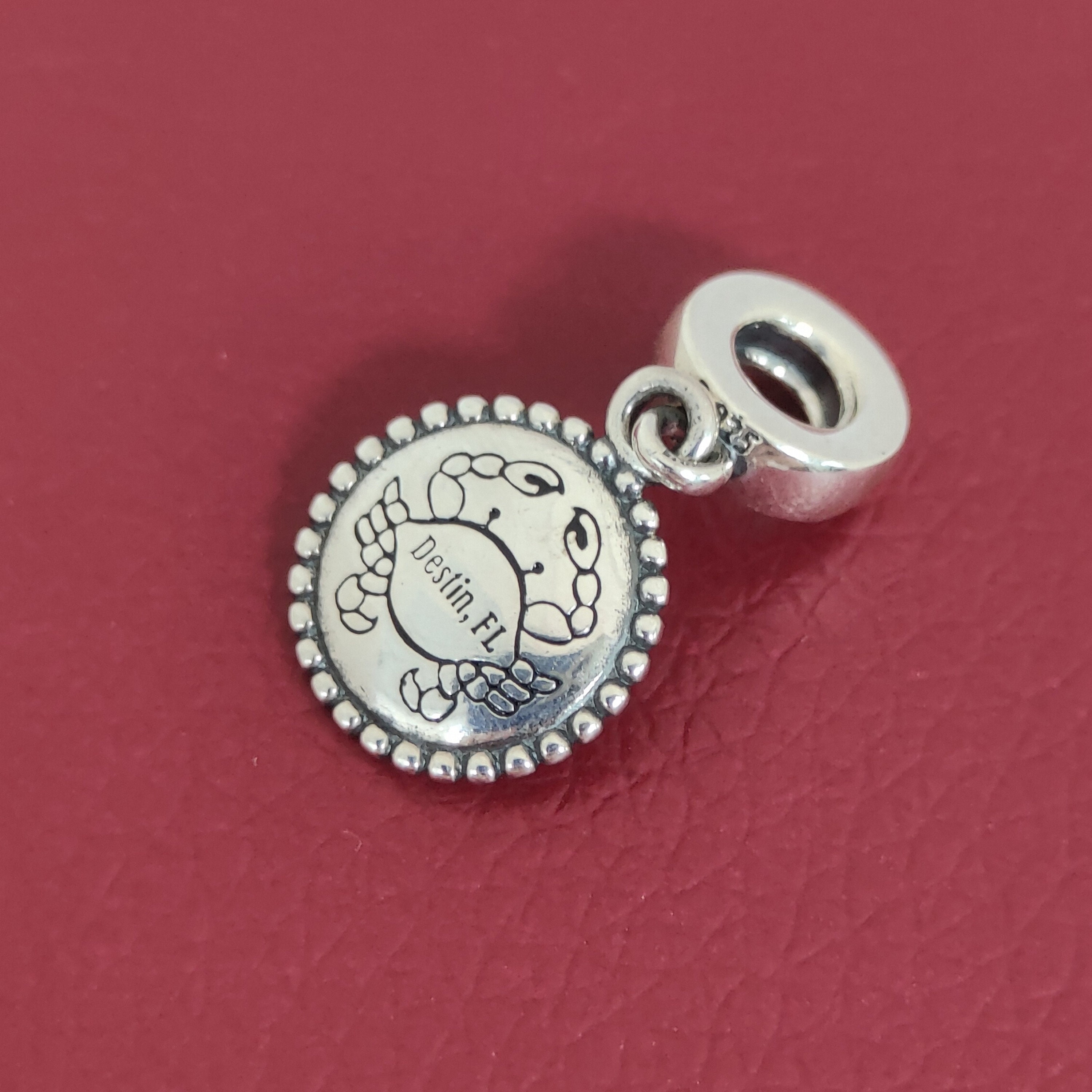 Pandora Florida Exclusive Destin Crab Dangle Charm Pendant, 925 ...