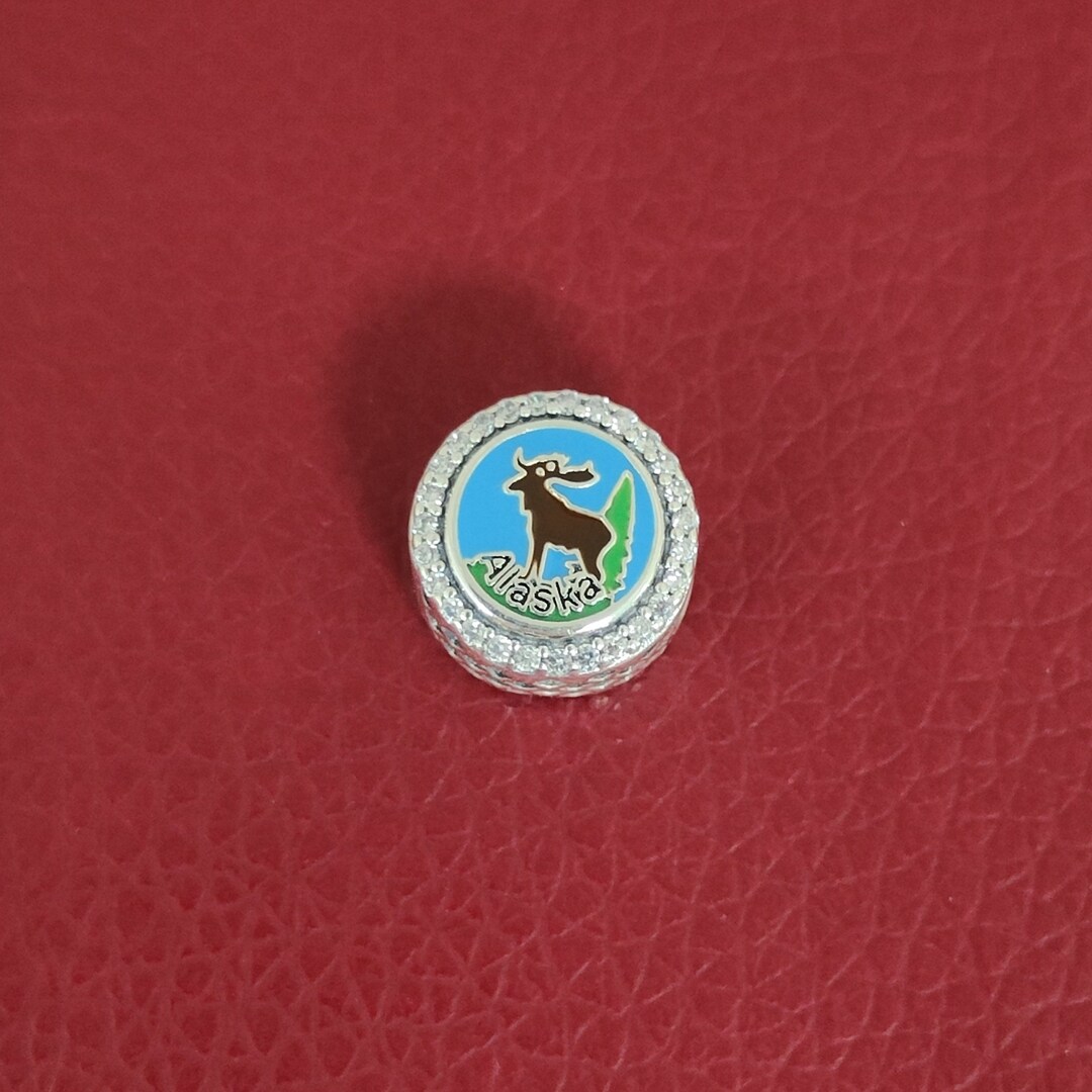 Pandora Alaska Deer & Stars Reversible Bead Charm With Clear - Etsy