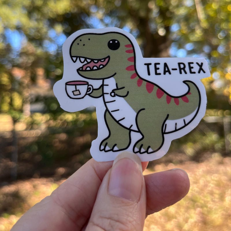 Tea Rex - Etsy